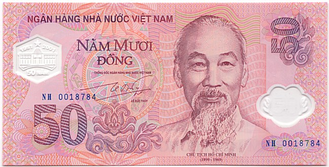 Vietnamesisk dong - valuta – Verdens flagg