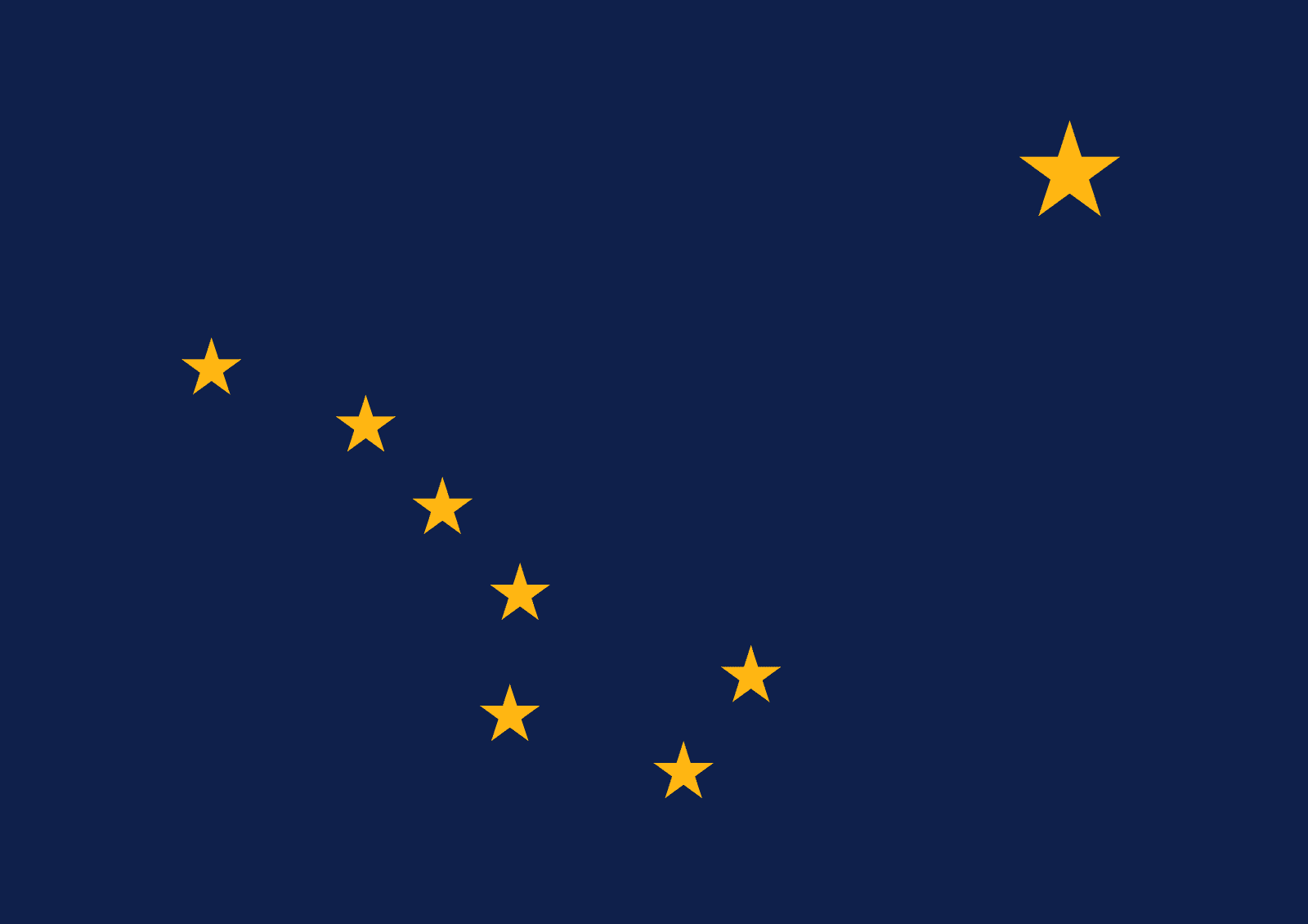 Alaskas flagg | Verdensflagg.no